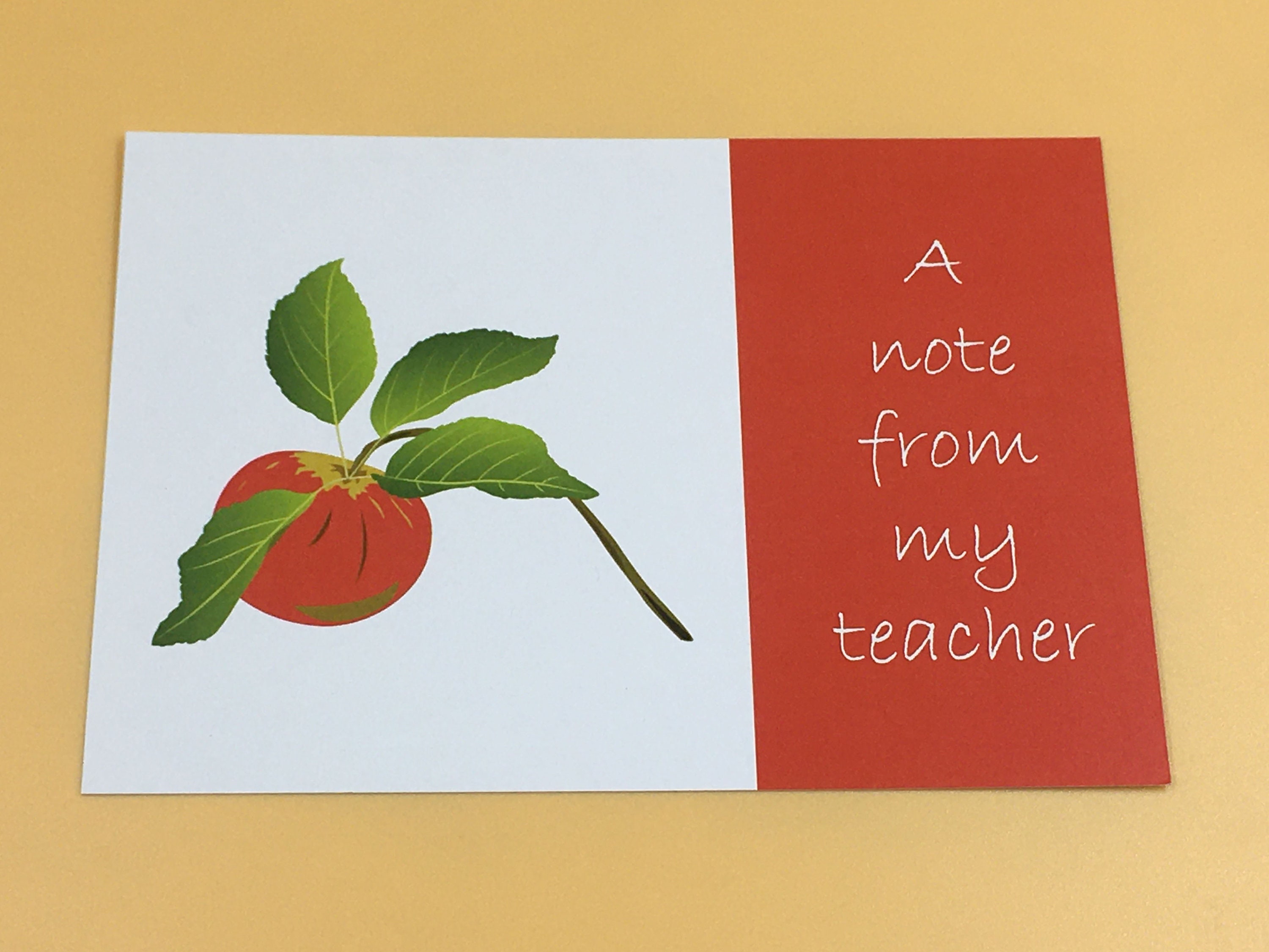 Apple Praise Cards, Praise Cards, Reward Cards, Personalised, Teacher ...