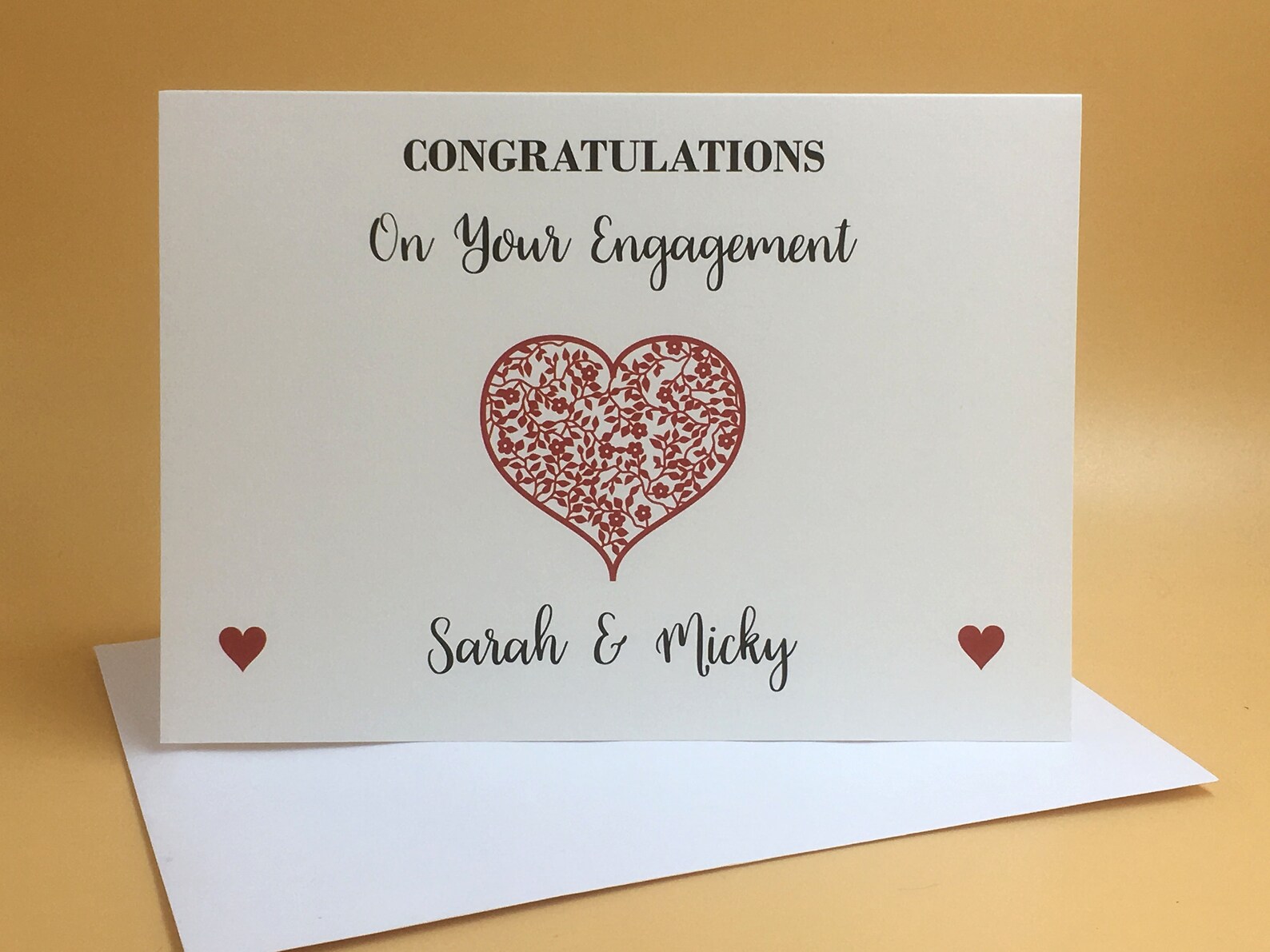 Engagement Card, Personalised Engagement Card, Engagement ...