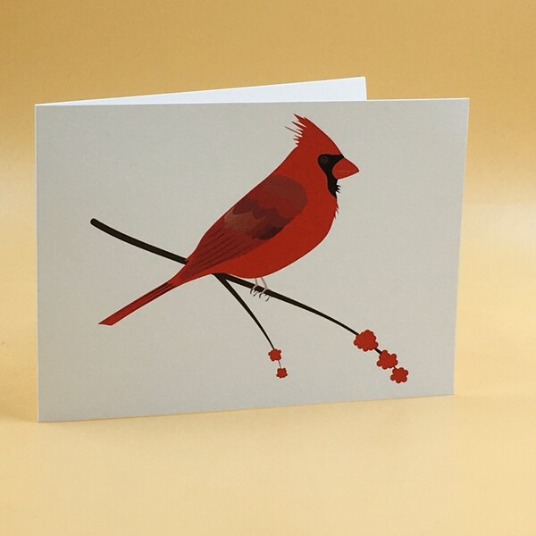Cardinal Card - Etsy