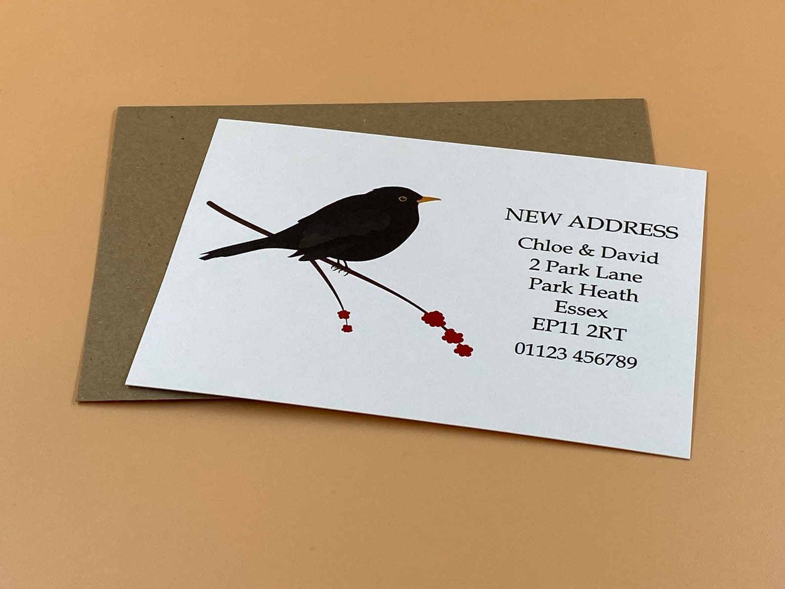 Moving Cards, New Home Cards, Change of Address Cards, Blackbird ...
