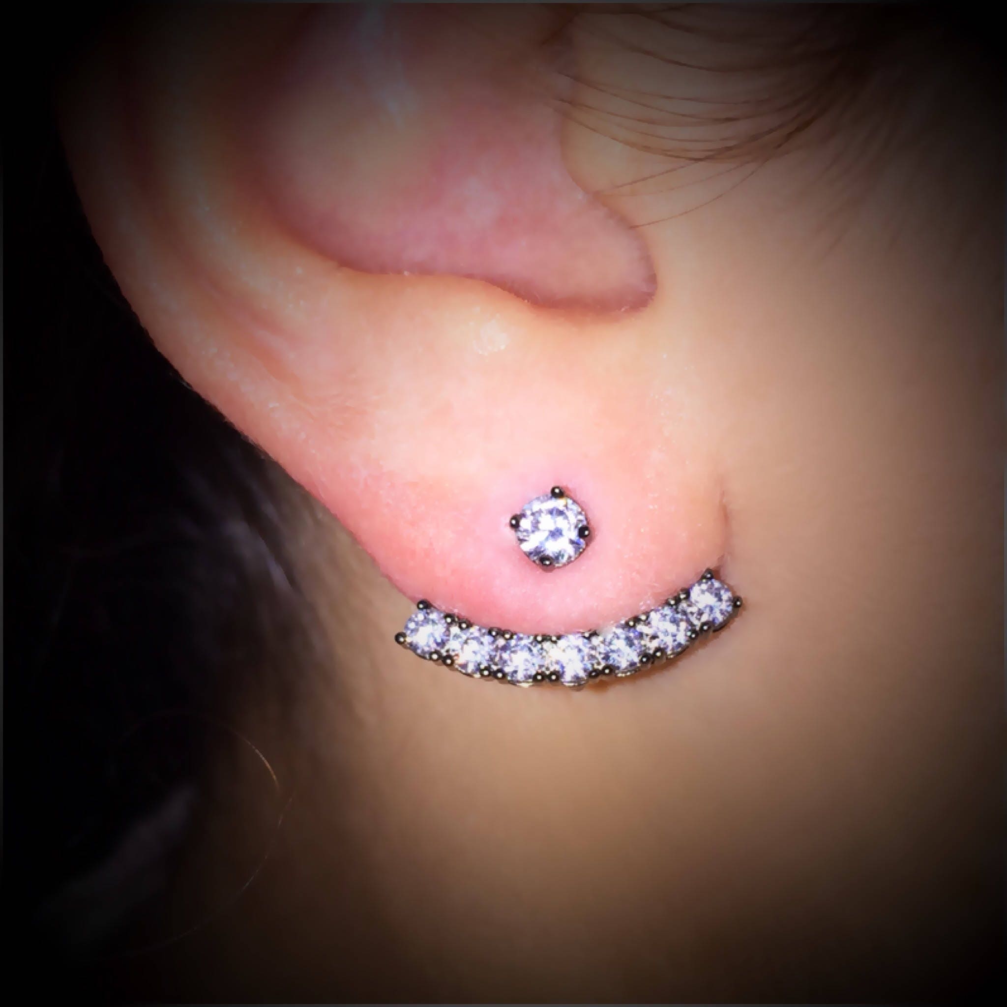 Classic Ear Jacket Sterling Silver Ear Jacket Sterling Silver Ear ...