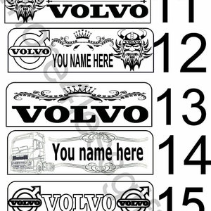 Truck Name Plate Show Plate Name Sign Truck, Lorry. Tractor, Van ...