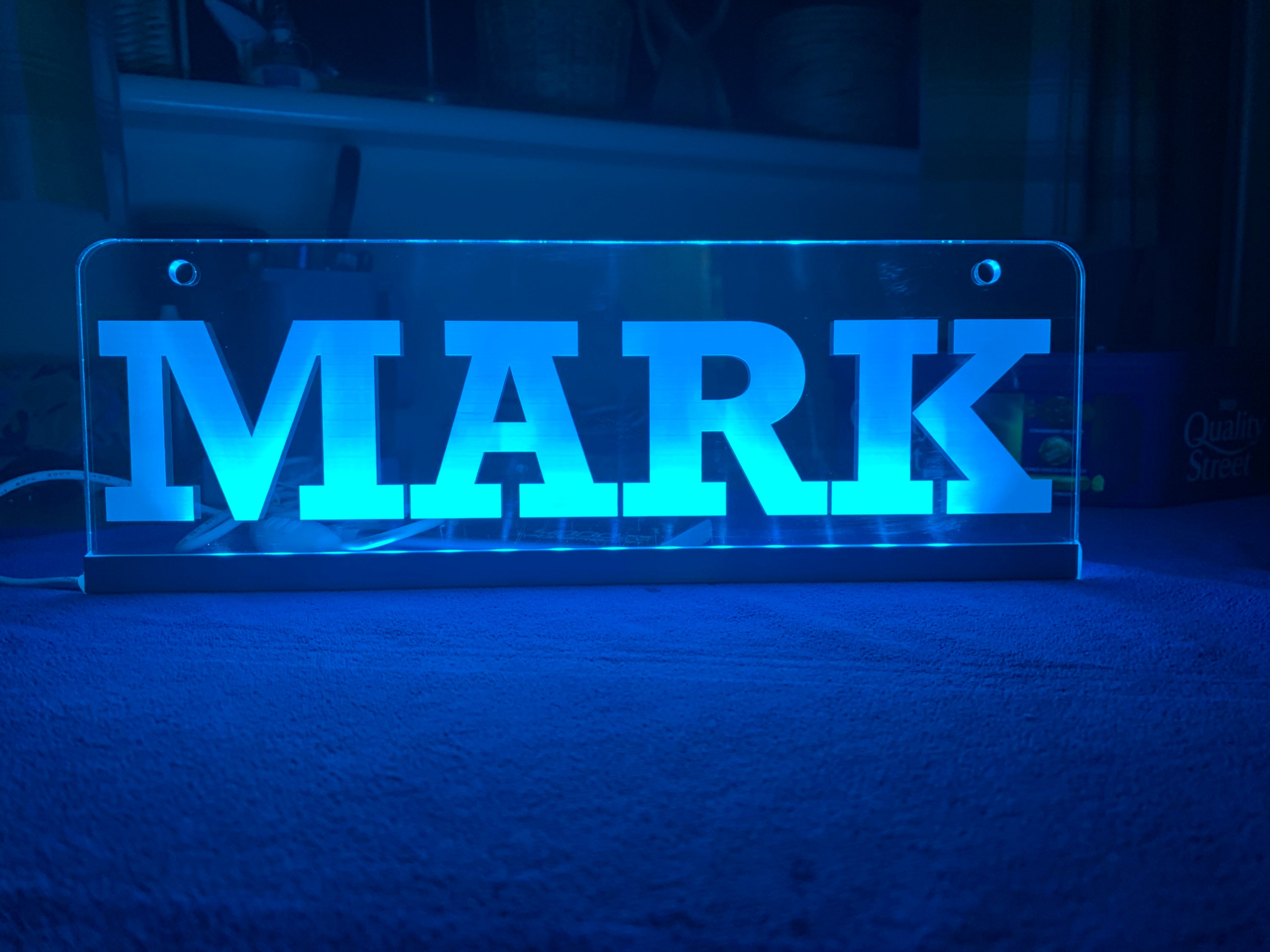 Name Plate Truck Trucker Cabin Interior Engraved Usb Led - Etsy