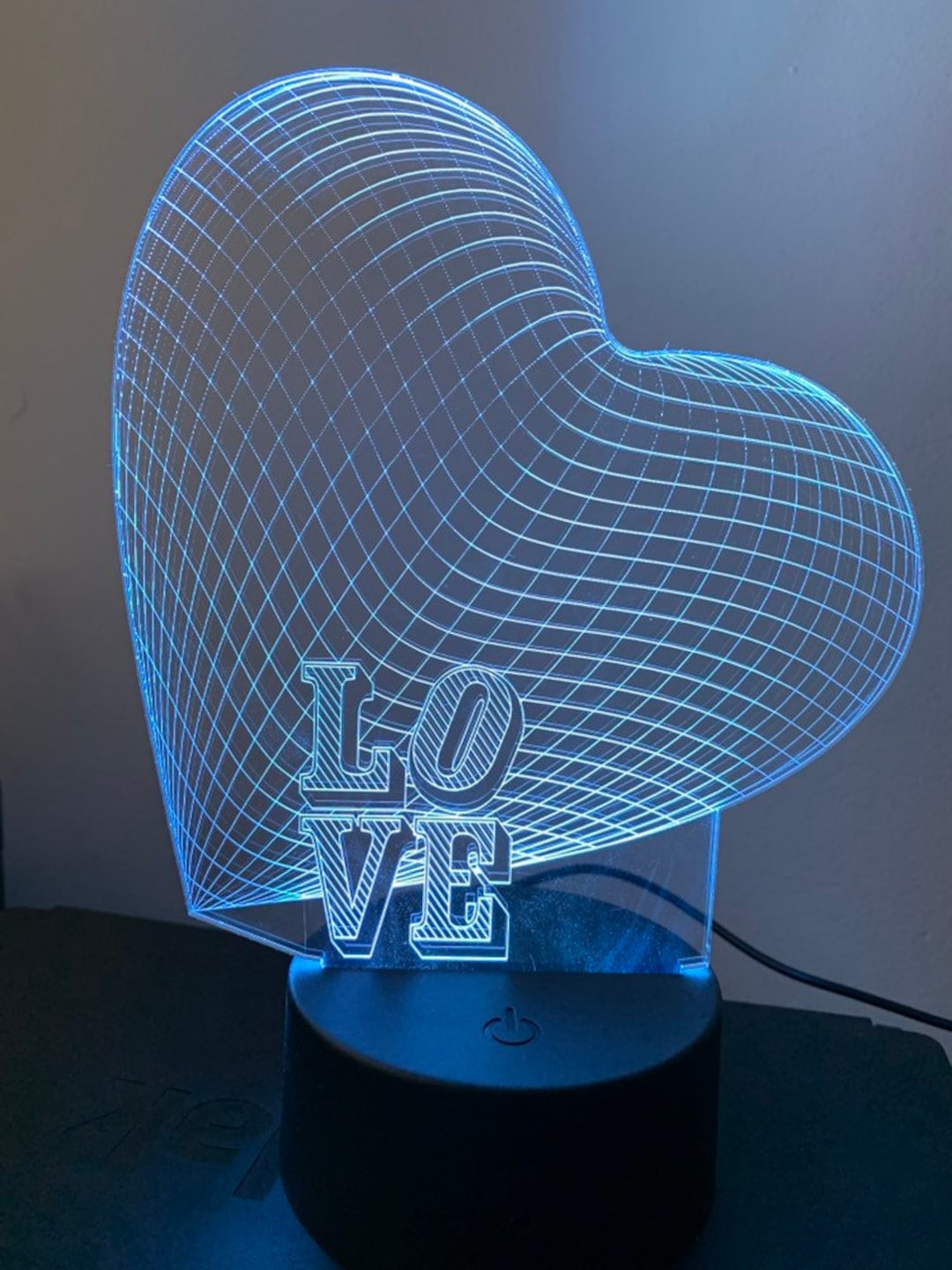 Big Heart Love Led Lamp,personalized 3D Illusion Smart APP Control 3D ...
