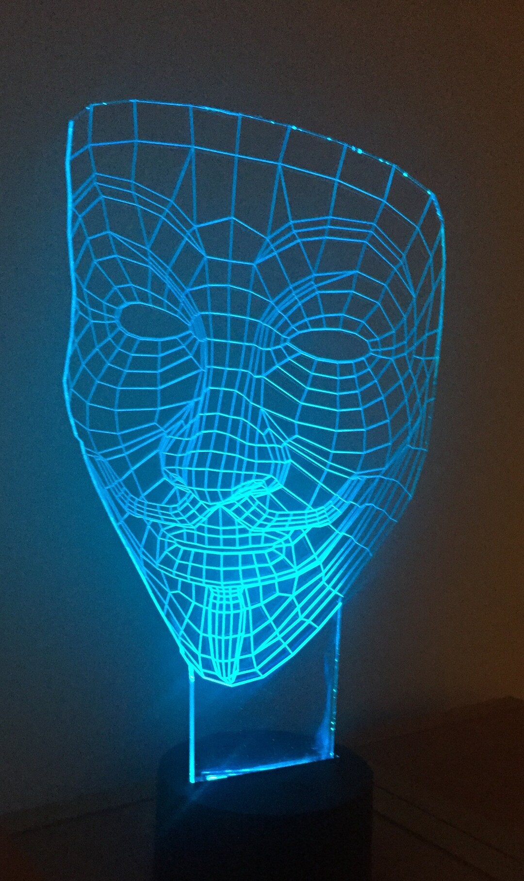 Anonymous LED Mask Personalized 3D Illusion Smart APP Control 3D ...