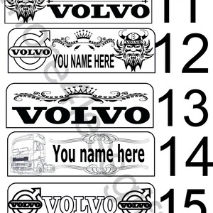 Engraved Name Plate Show Plate Name Sign Truck,lorry Tucker Plate ...