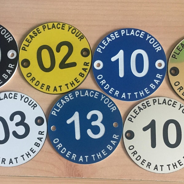 Custom Table Numbers - Etsy