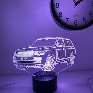 Range Rover 3D Illusion Smart APP Control 3D Illusion Night Light ...