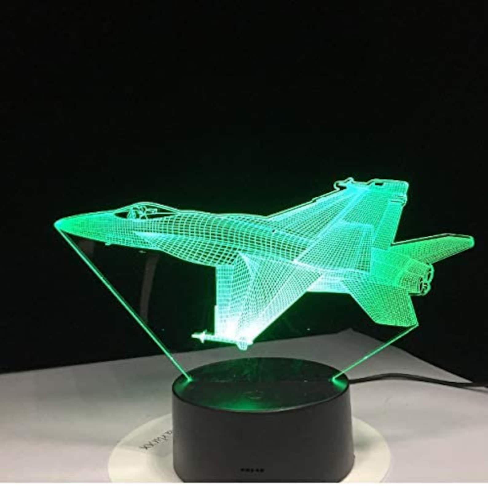 Fighter Jet Plane 3D Illusion Smart APP Control 3D Illusion - Etsy UK