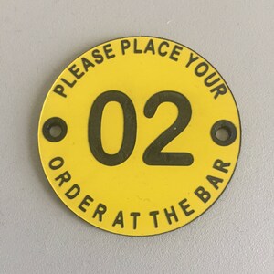 Engraved, Please Place Your Order,table Numbers, Hotels, Restaurants ...