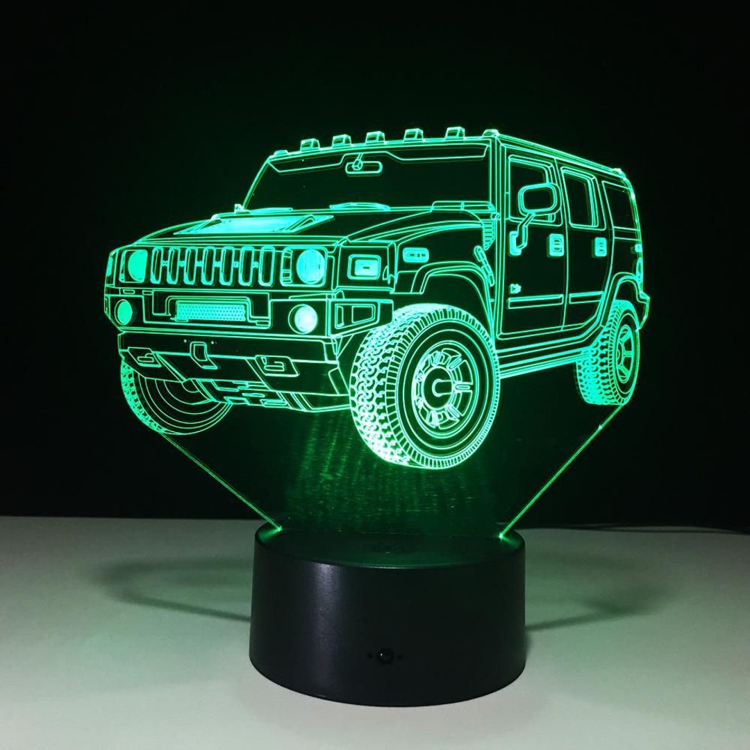Hummer 3D Illusion Smart APP Control 3D Illusion Night Light Bluetooth ...