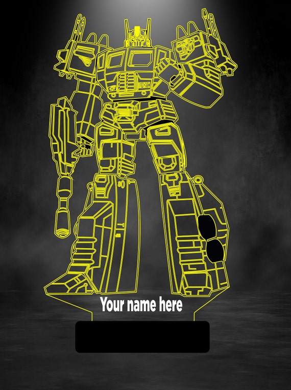 Transformer 3D Illusion Smart APP Control 3D Illusion Night | Etsy