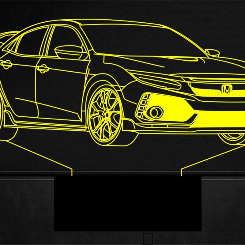 1999 Honda Civic Svg - Etsy