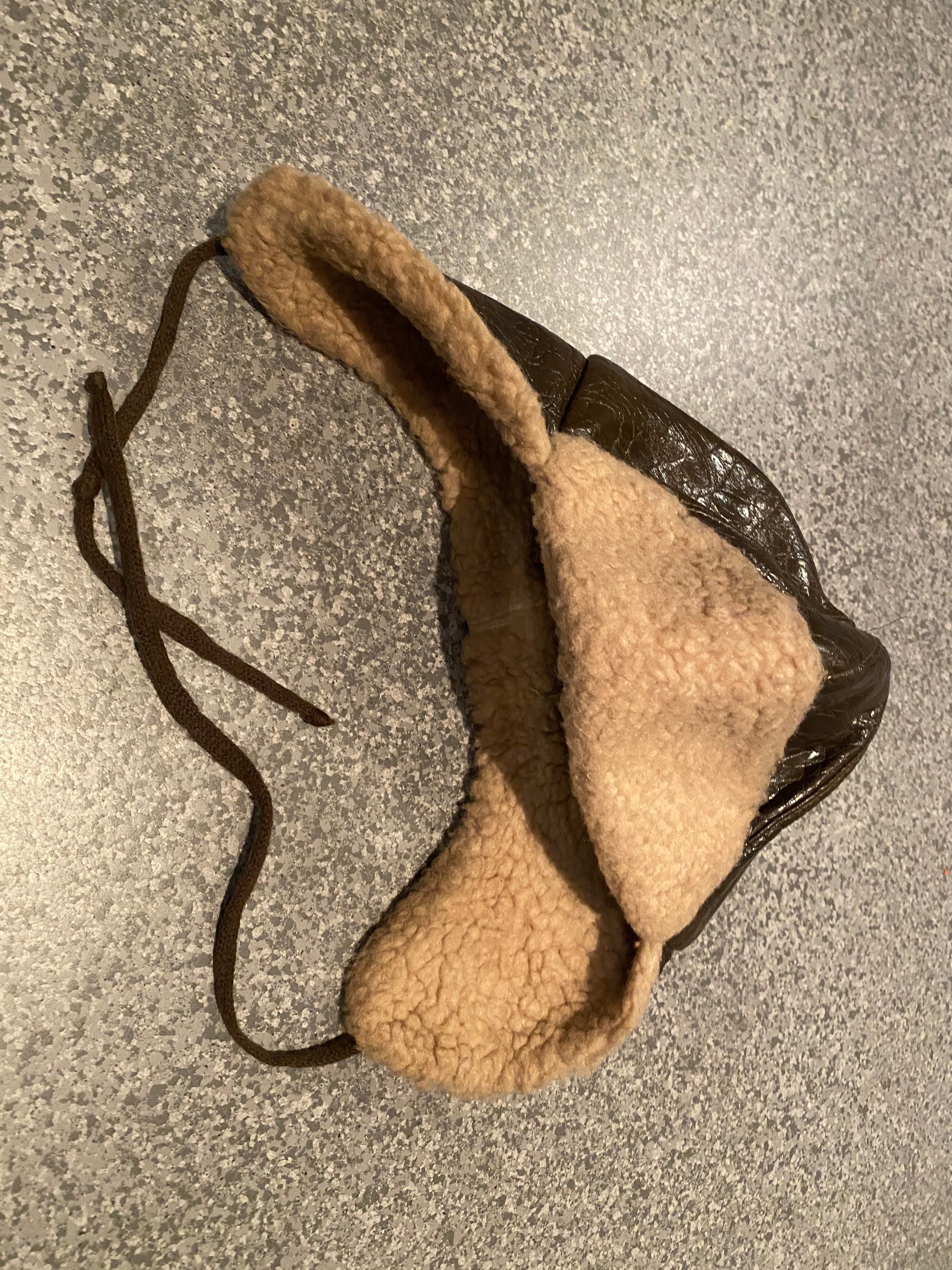Kids Vintage Brown Trapper Hat With Ties. - Etsy