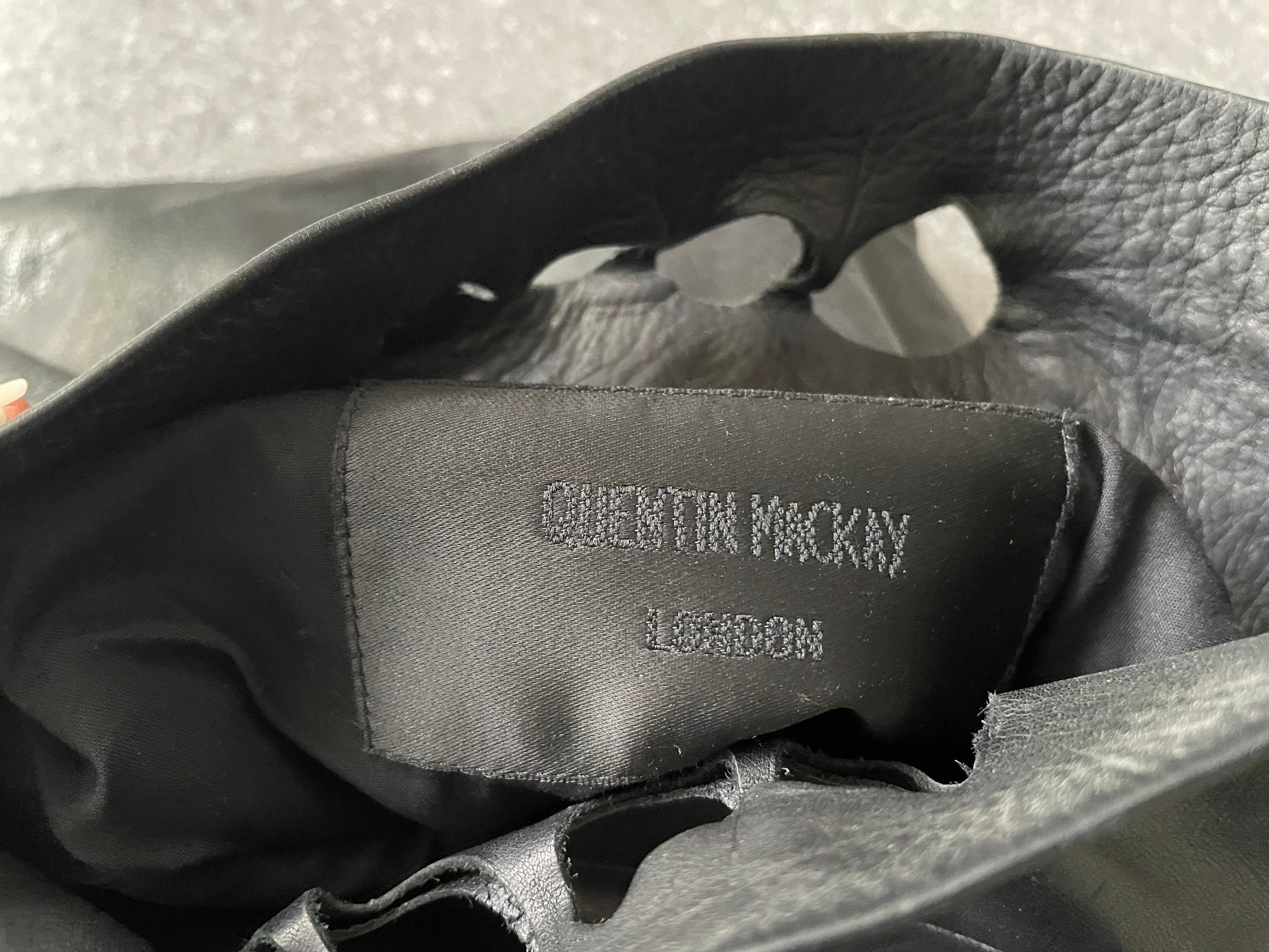 Incredible Quentin Mackay Black Leather Bag - Etsy