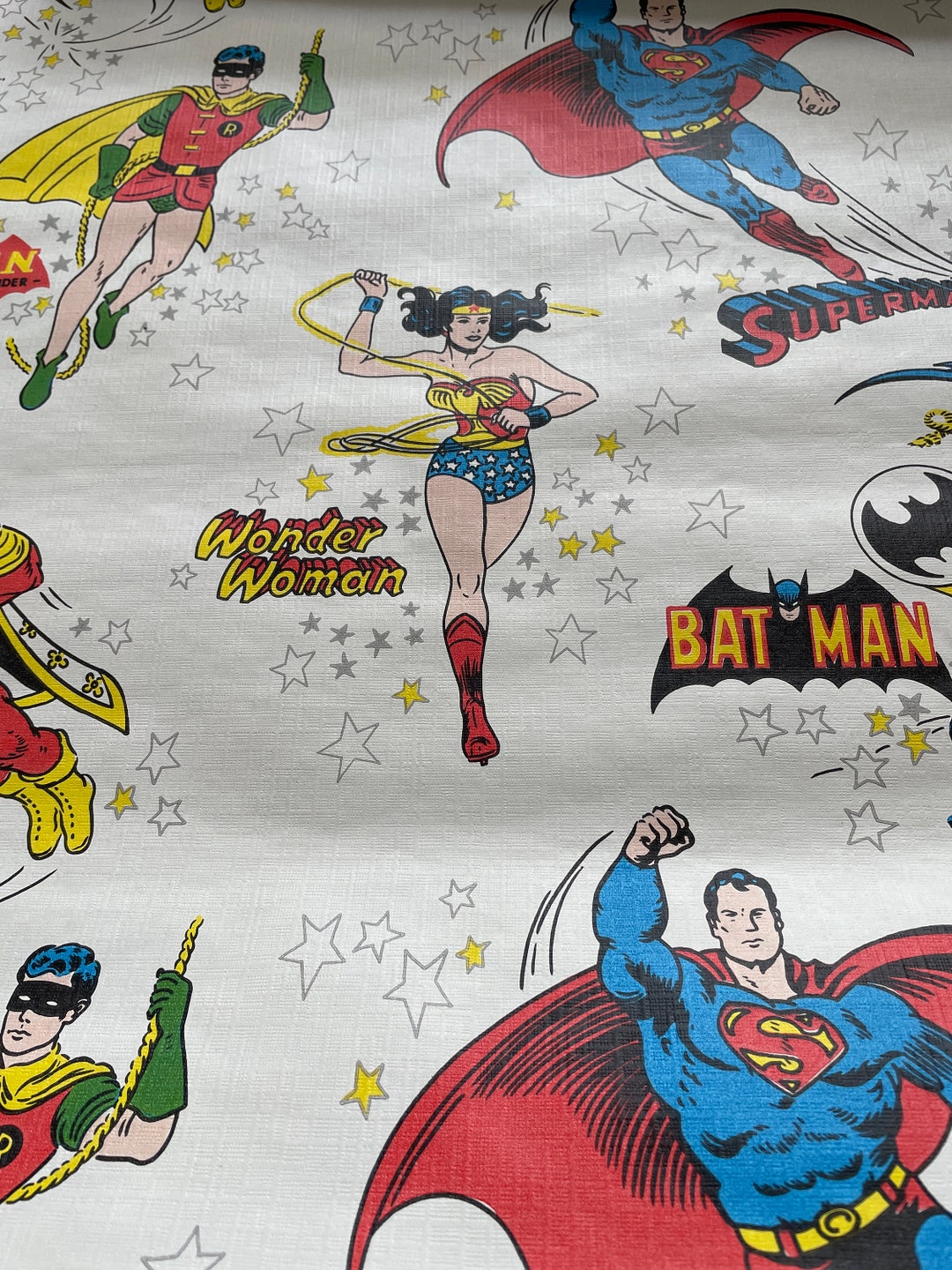 Incredible Rare DC Comics 1978 Superhero Wallpaper Roll - Etsy