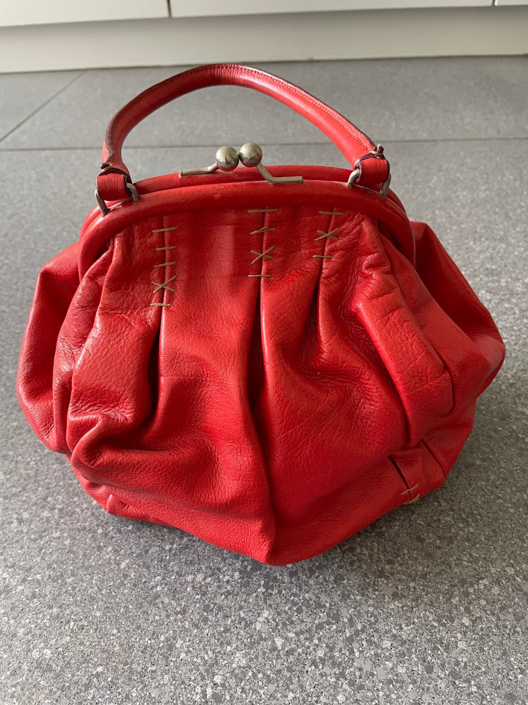 Miu Miu Cherry Red Leather Clutch Purse Bag - Etsy Miu Miu Cherry Red Leather Clutch Purse Bag - Etsy