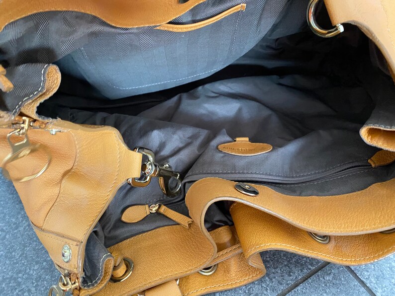 Mulberry Drawstring Bag in Tan Leather - Etsy