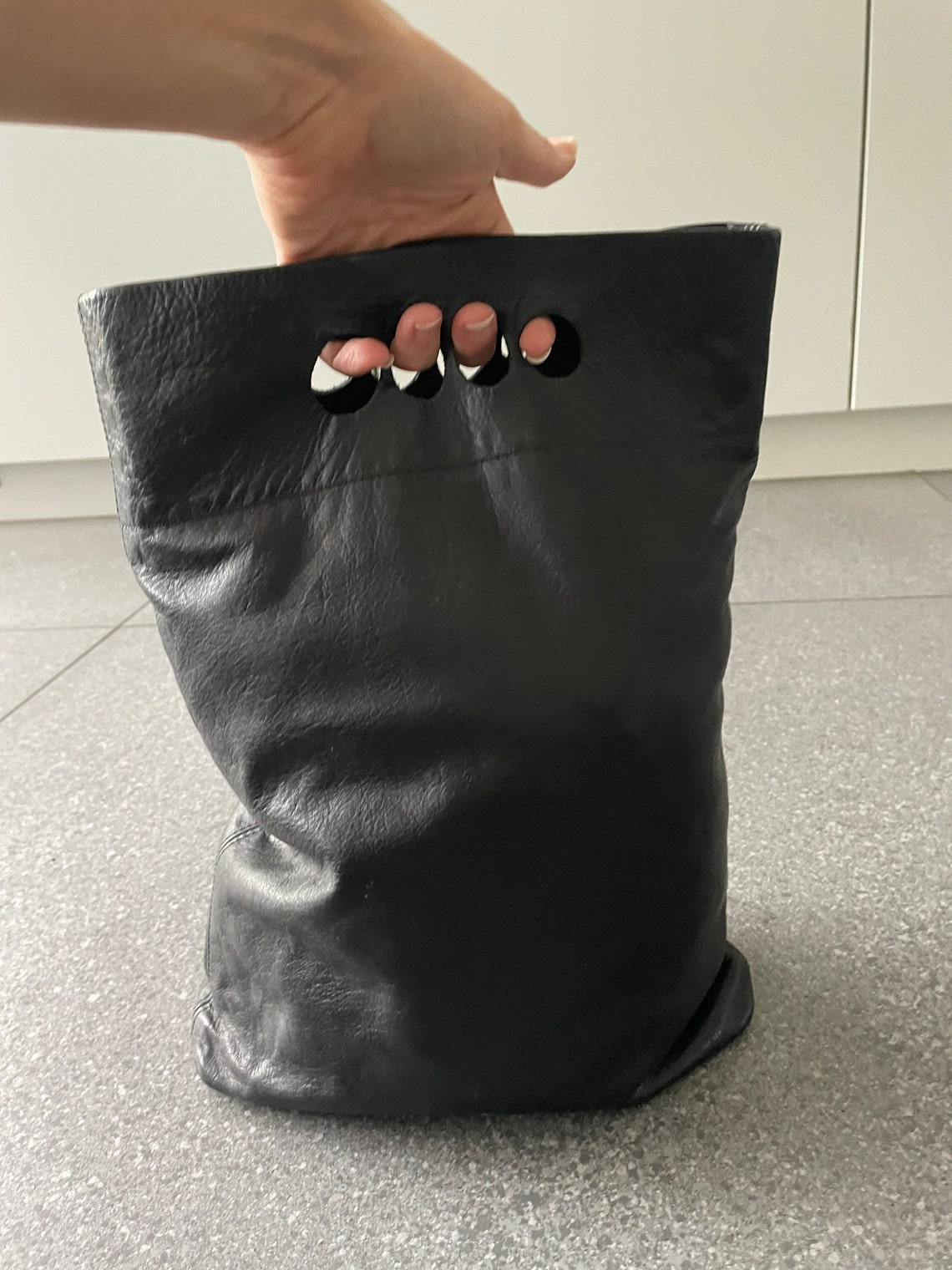 Incredible Quentin Mackay Black Leather Bag - Etsy