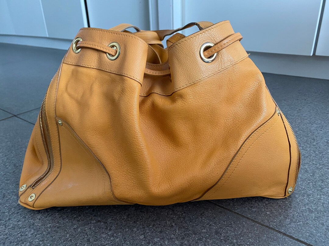 Mulberry Drawstring Bag in Tan Leather - Etsy