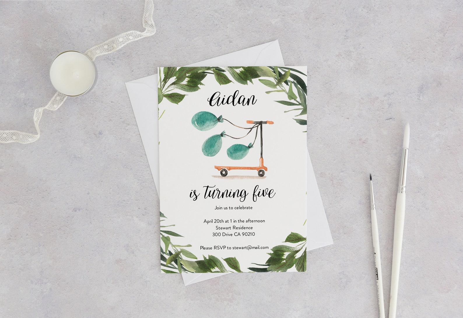 Scooter Birthday Invitation Template Instant Download - Etsy