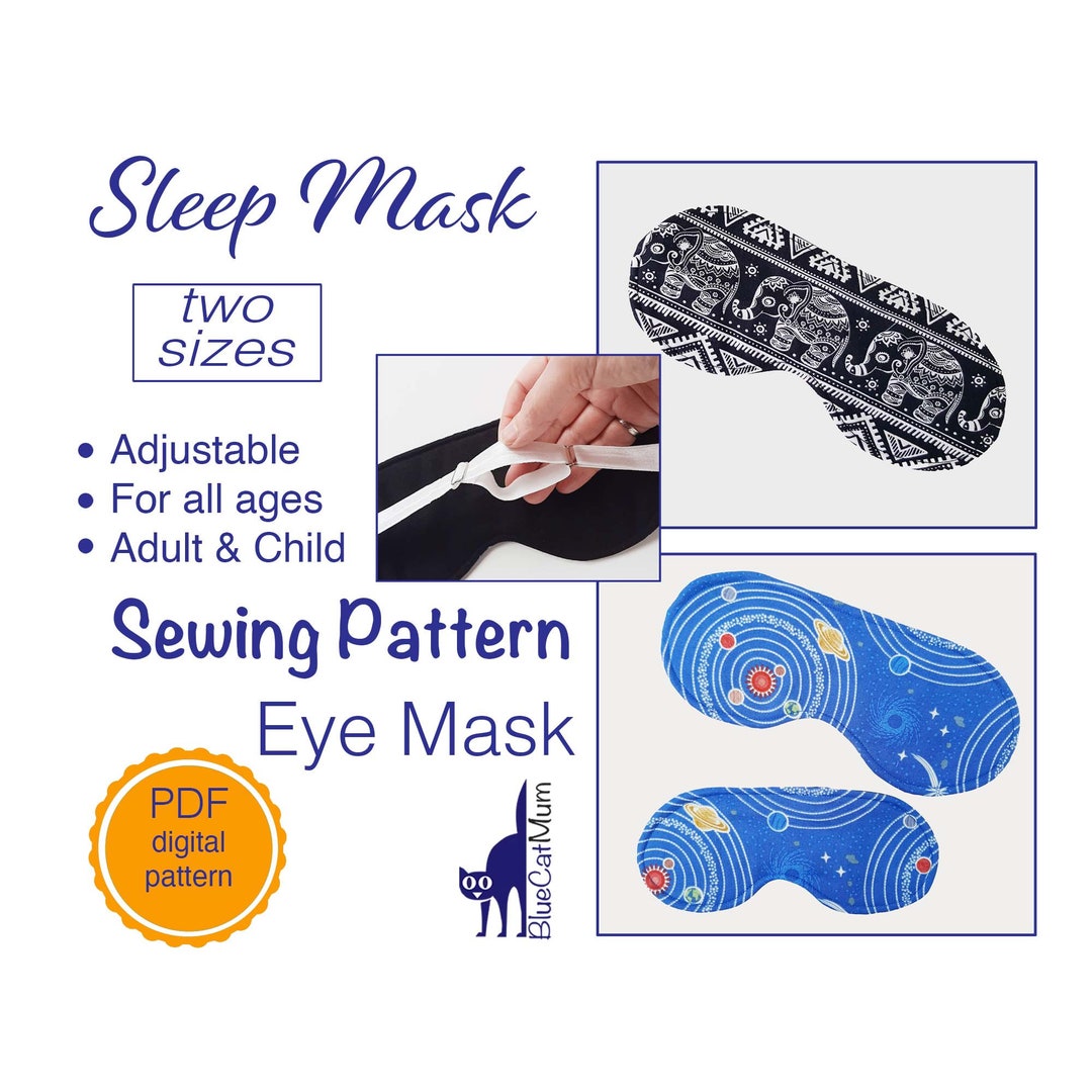 Sleep Mask Sewing Pattern PDF Instant Download Sleeping Eye - Etsy