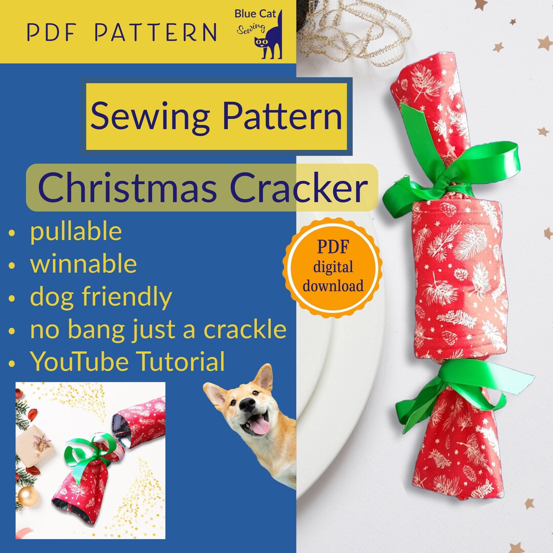 Reusable Pullable Cracker PDF Sewing Pattern, Digital Download DIY ...