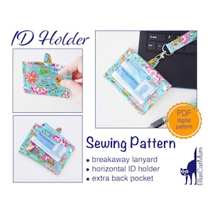 ID Badge Holder Patterninstant Download PDF - Etsy