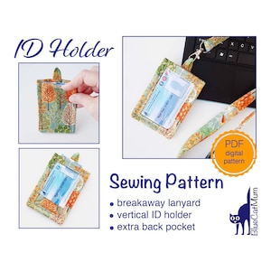 ID Badge Holder Patterninstant Download PDF - Etsy