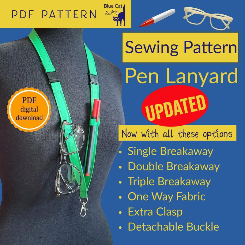 Blue Lanyard With Cross - Etsy