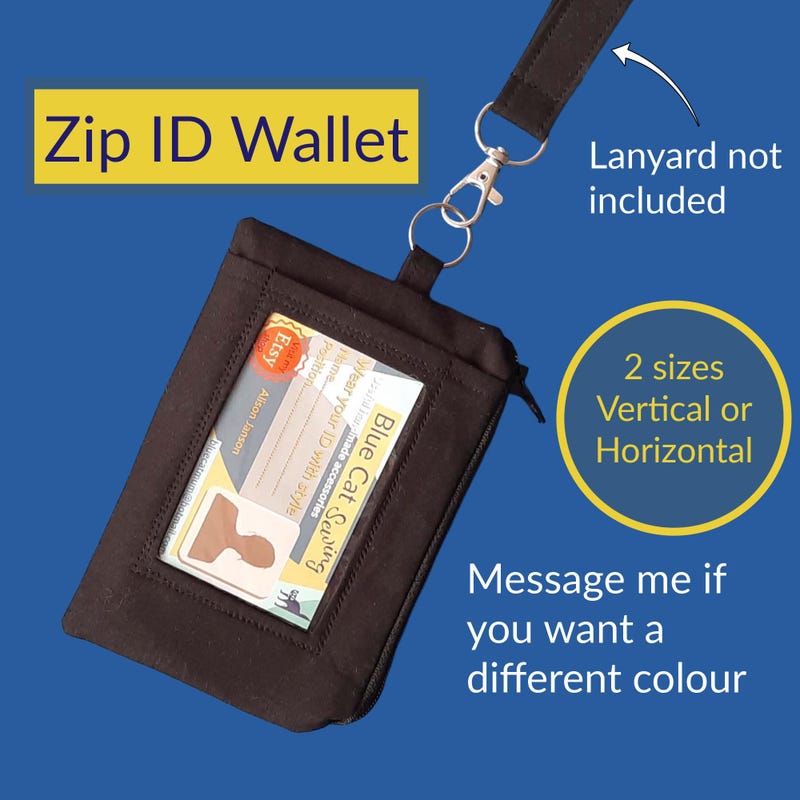 Horizontal Id Holder Wallet - Etsy UK