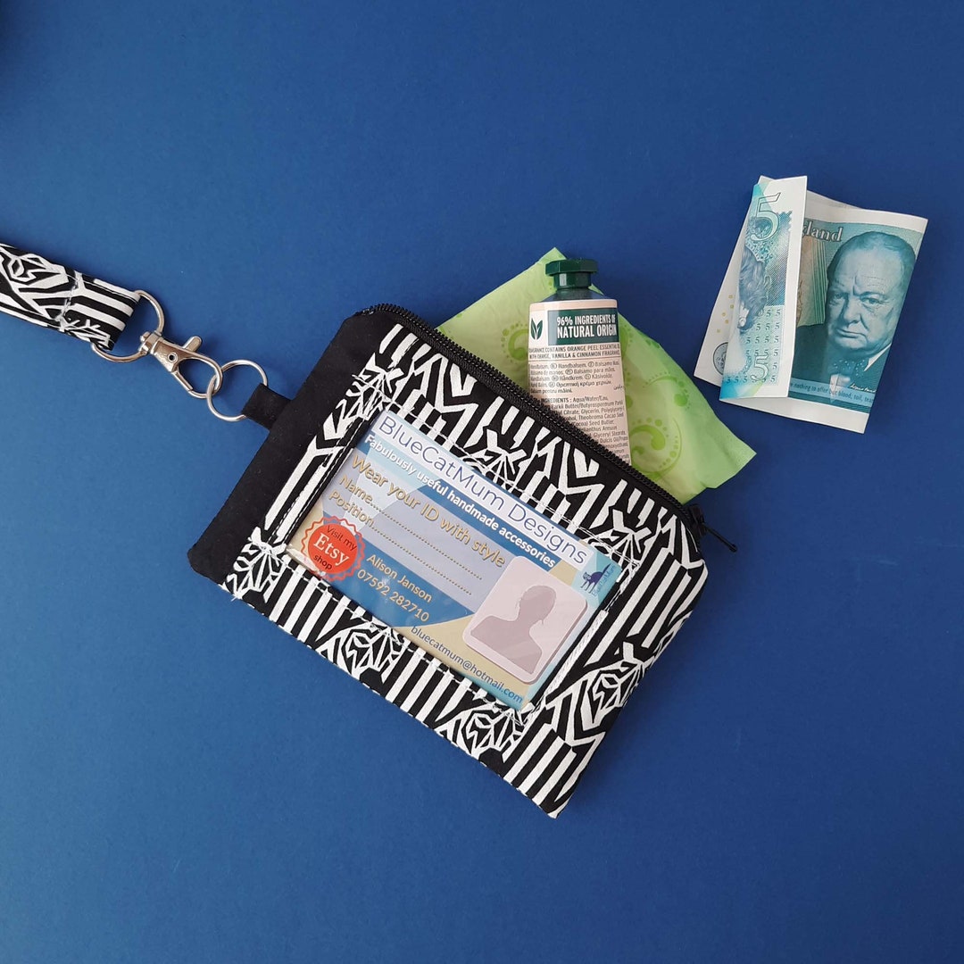 ID Holder Wallet, Zebra Lanyard, ID Card Badge Holder, Cute Animal ...