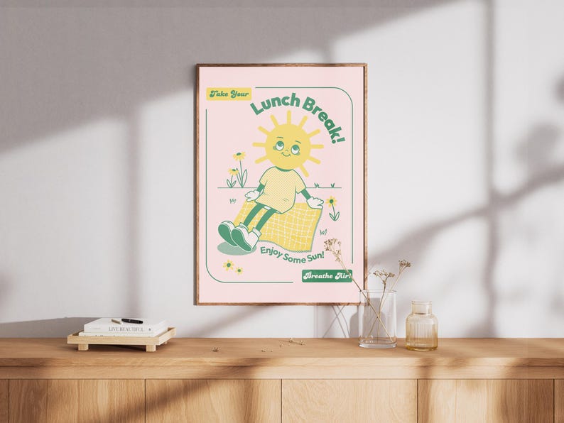 Take Your Lunch Break! - Matte Art Print Poster - Etsy