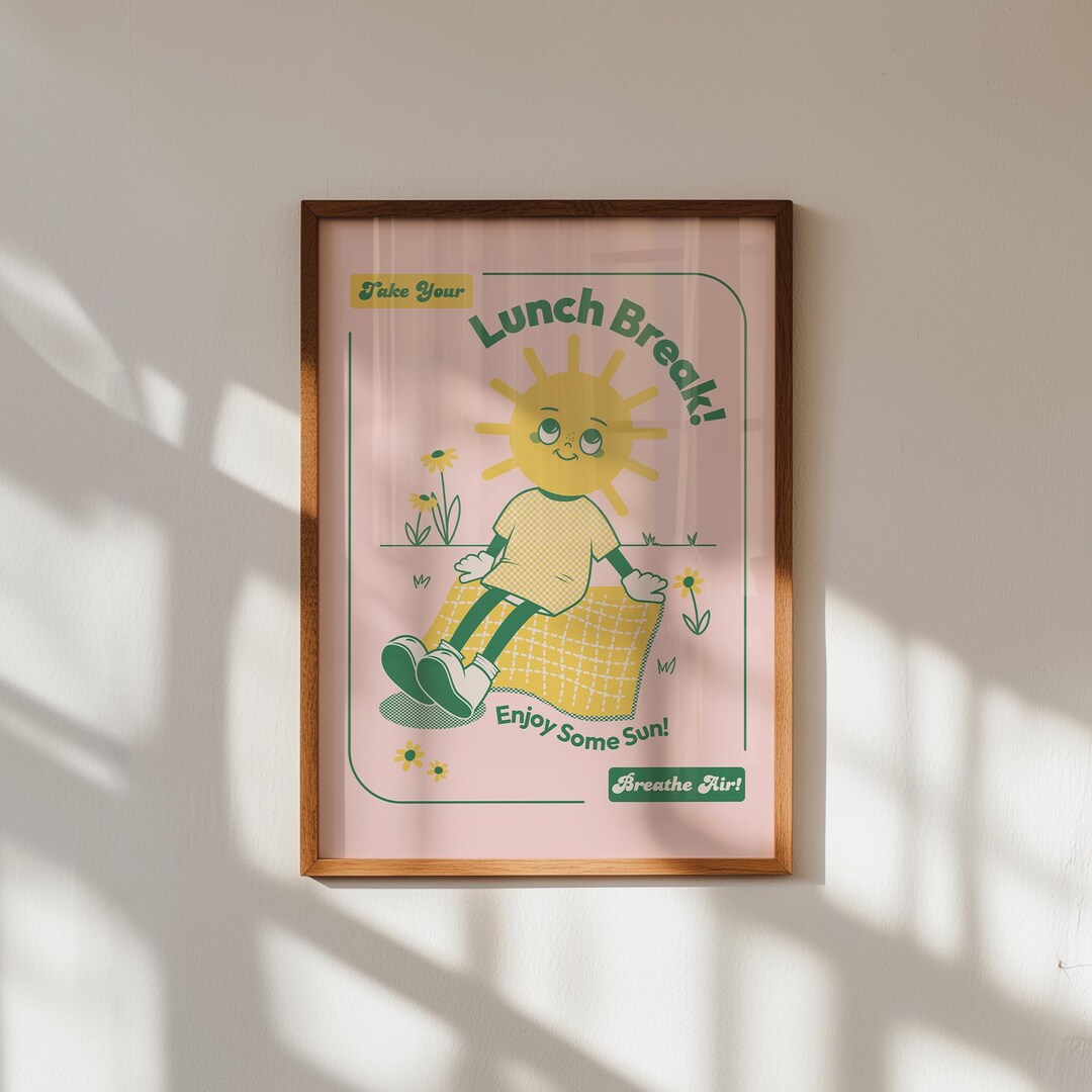 Take Your Lunch Break! - Matte Art Print Poster - Etsy