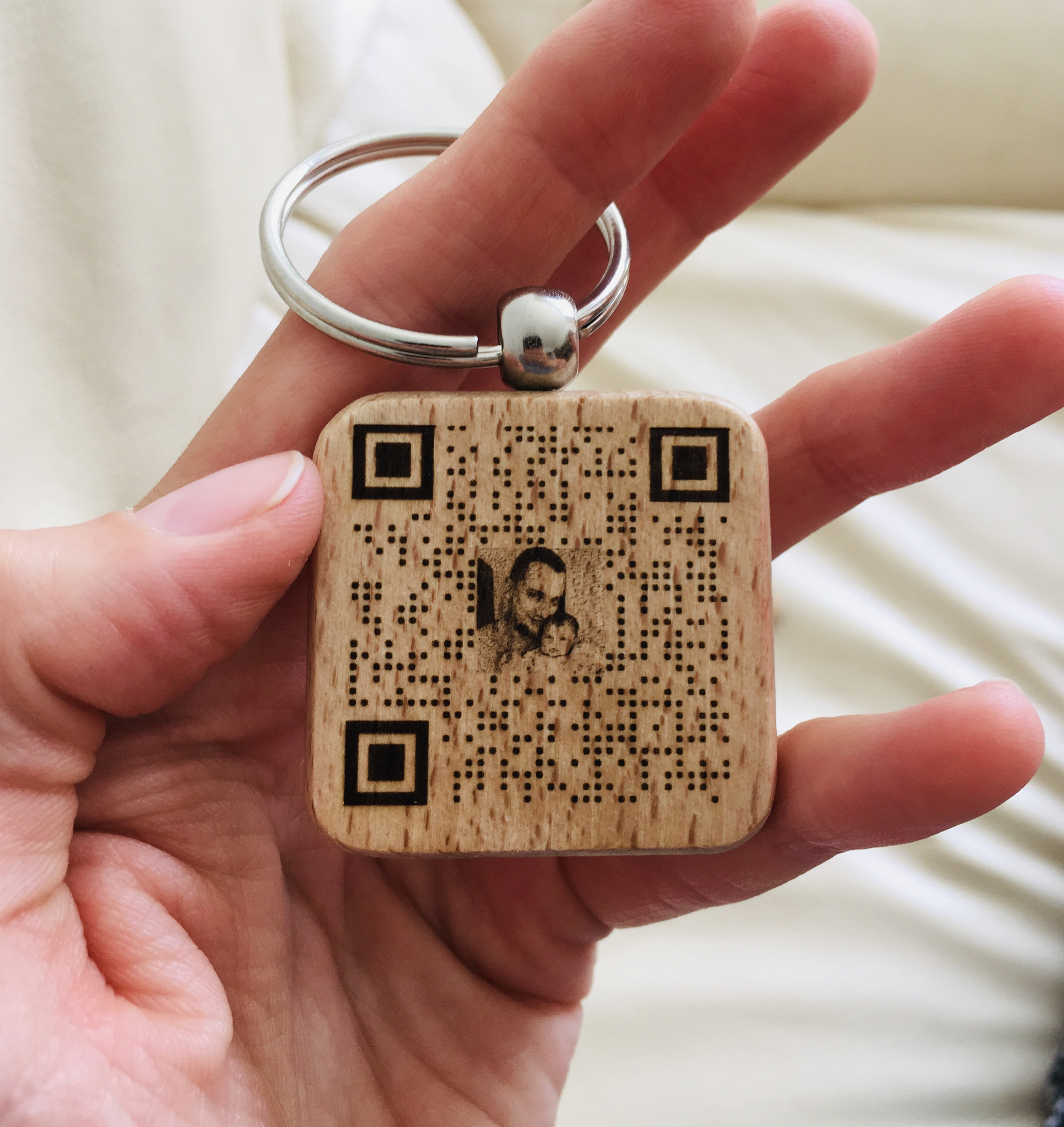 Custom QR Code Keychain Picture Keychain Engraved Keychain - Etsy Custom QR Code Keychain Picture Keychain Engraved Keychain - Etsy