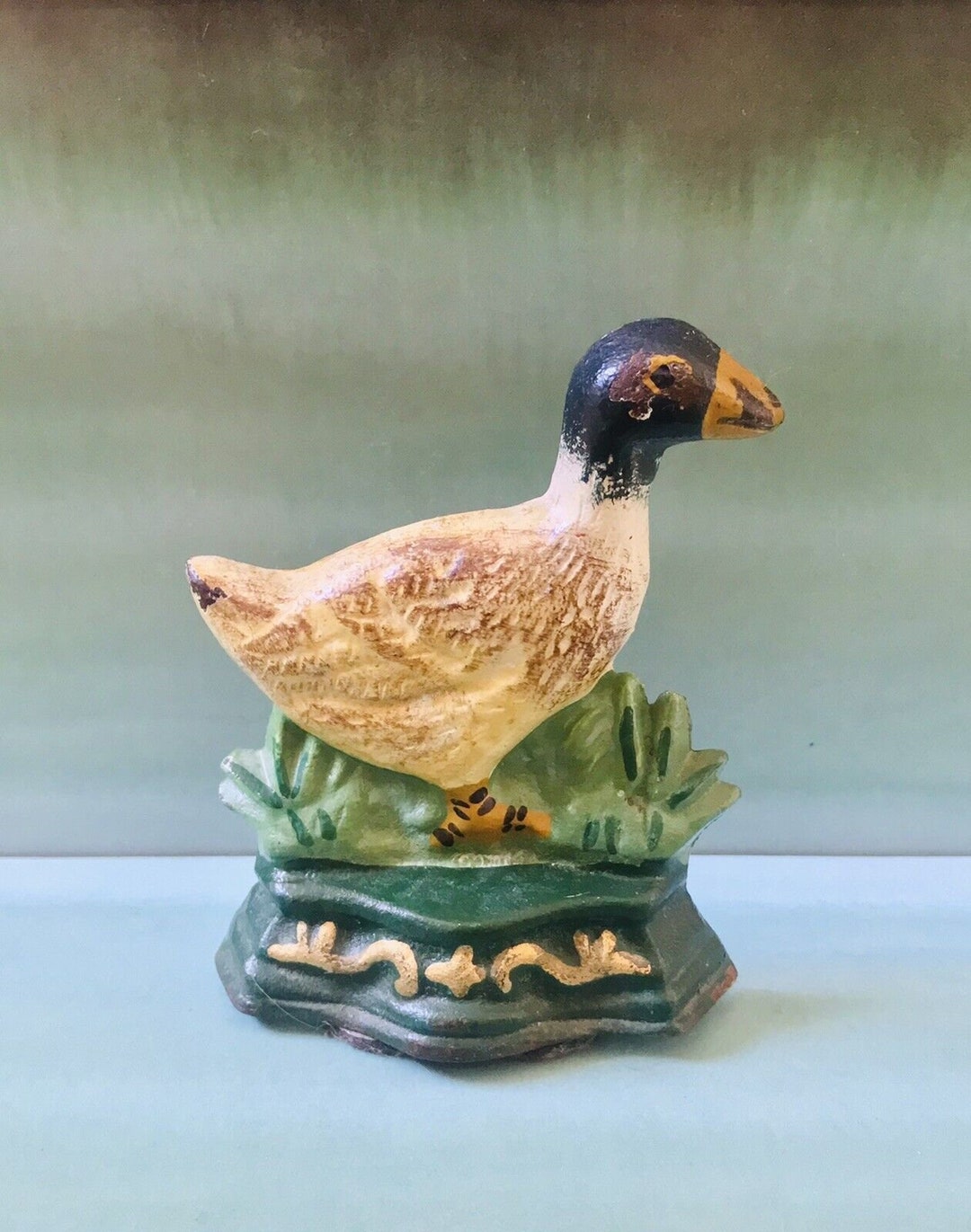 Vintage Goose/duck Cast Iron Door Stop and Hanging Hook - Irish Cottage ...