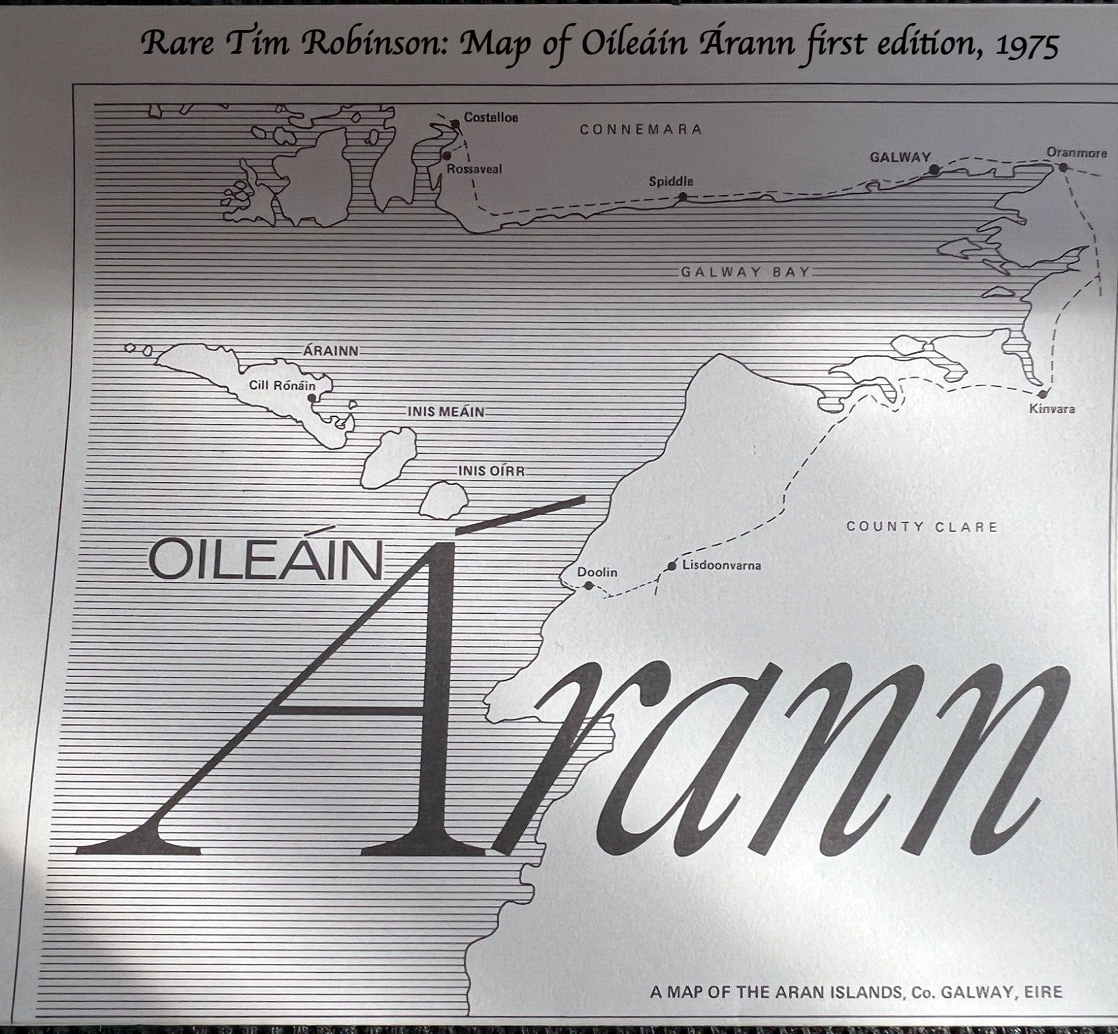 Uber Rare Tim Robinson: Map of Oileáin Árann (aran Islands) First ...