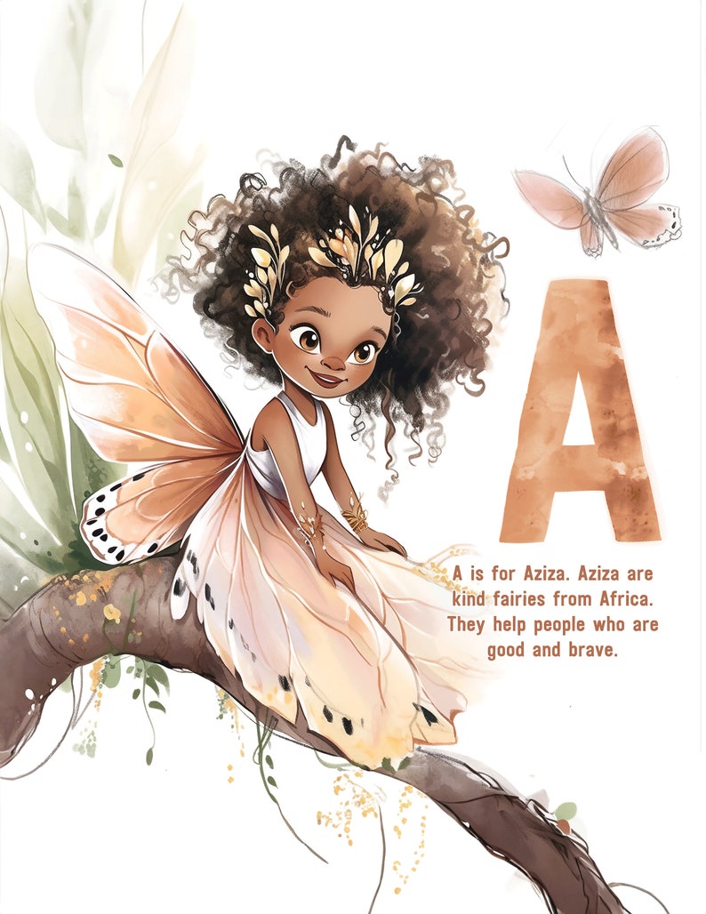 Printable Children's Book Enchanted Alphabet Letters - Etsy