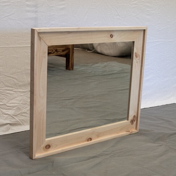 Unfinished Mirror Frames Unfinished Wood Frame Mirror Etsy