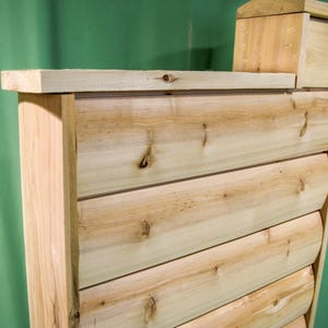 Solid Cedar Wood Log Mailbox Stand ~ Unfinished | Amish Handcrafted in ...
