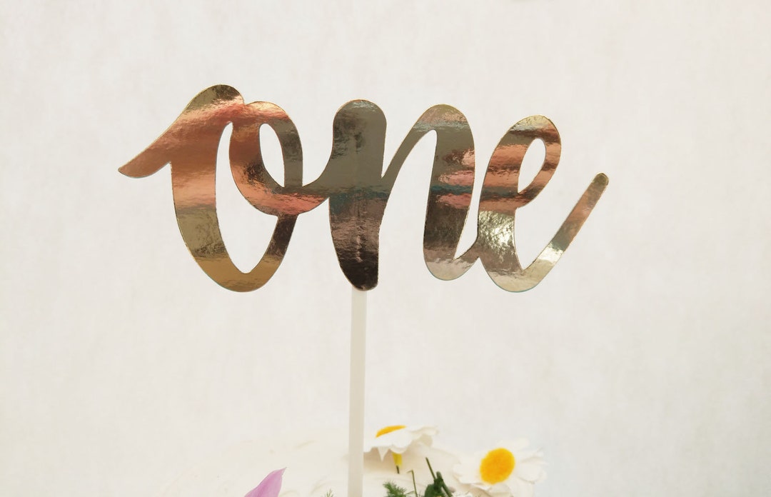 One Gold Cake Topper, Wild One, I Am One, Birthday Cake, Gold Cake ...