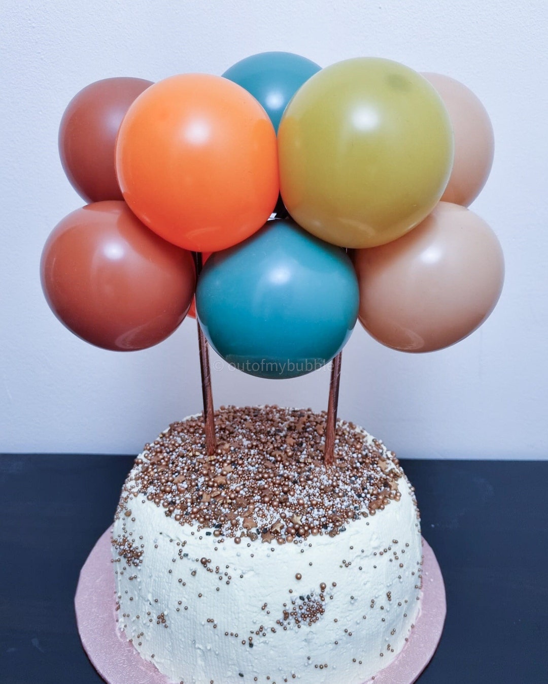 Cake Topper Balloon Garland Bunting Banner Happy Birthday Baby Safari ...