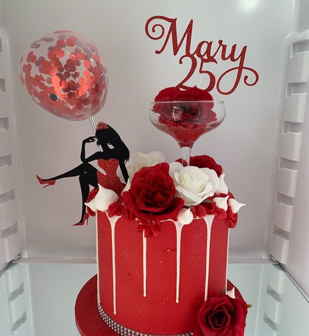 Balloon Cake Topper Confetti 5 Mini Bunting Banner | Etsy