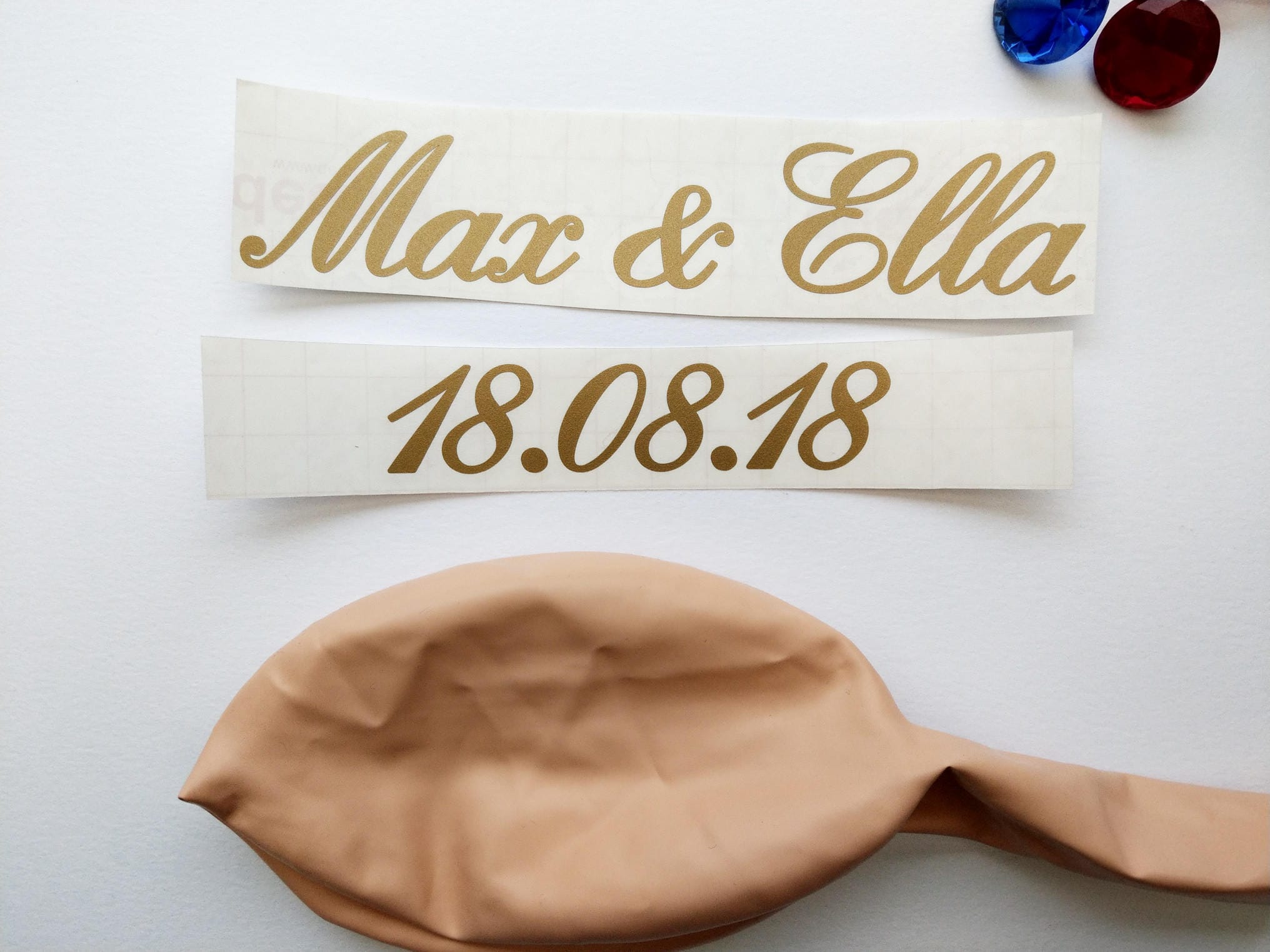 Personalized Balloon Vinyl Name Custom Balloons Bridal | Etsy