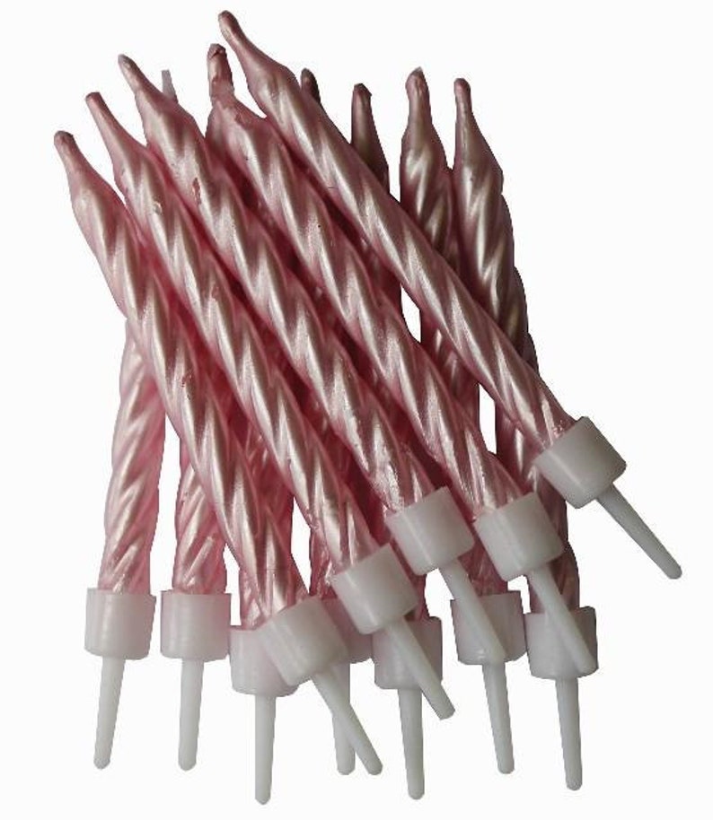 Rose Gold Candles, Mini Candles, Happy Birthday, Birthday Candles ...