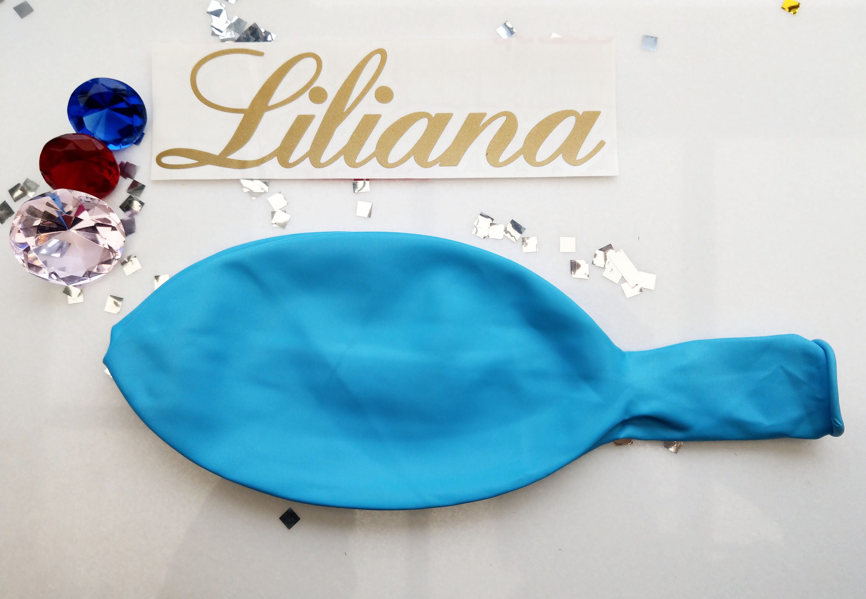 Custom Name Balloon Vinyl Name Custom Balloons Balloon | Etsy