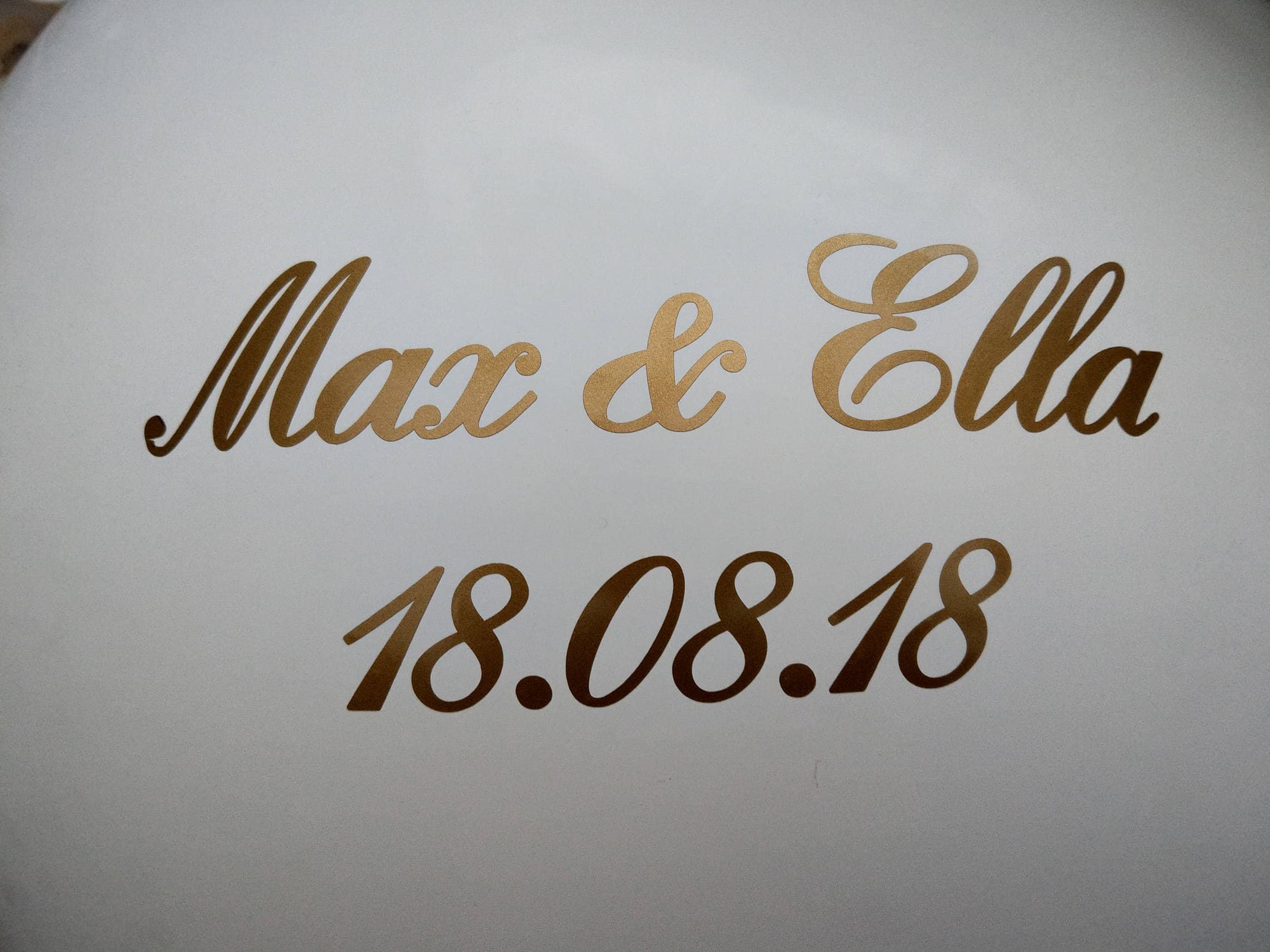 Personalized Balloon Vinyl Name Custom Balloons Bridal | Etsy