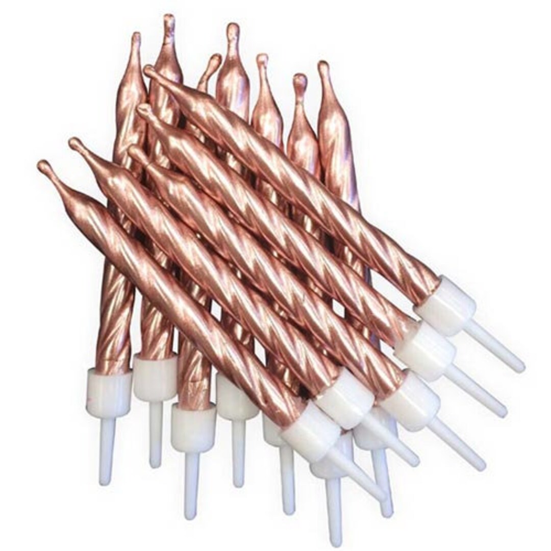 Rose Gold Candles, Mini Candles, Happy Birthday, Birthday Candles ...