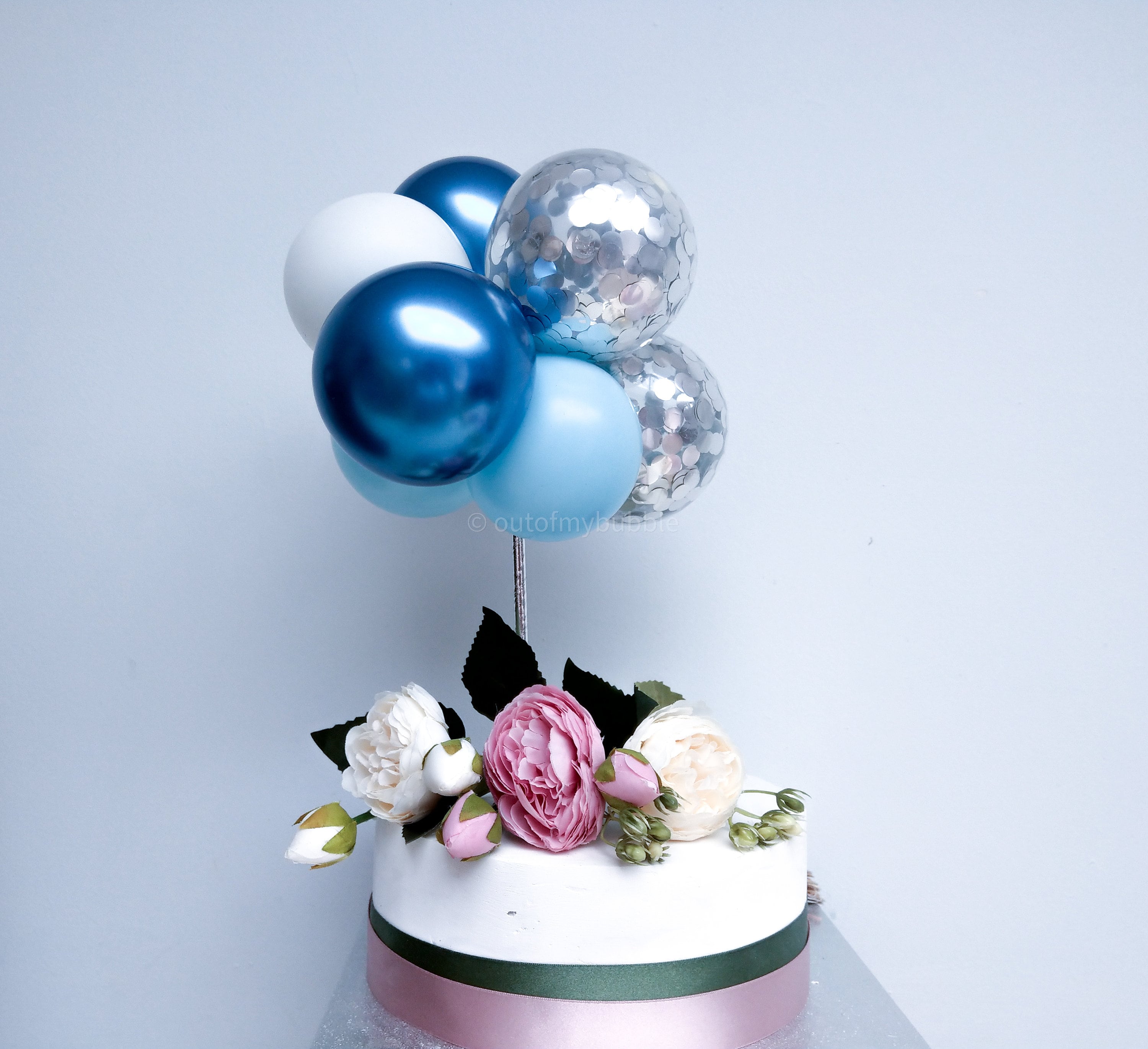 Balloon Cake Topper Happy Birthday Party Decorations Arch Garland ...