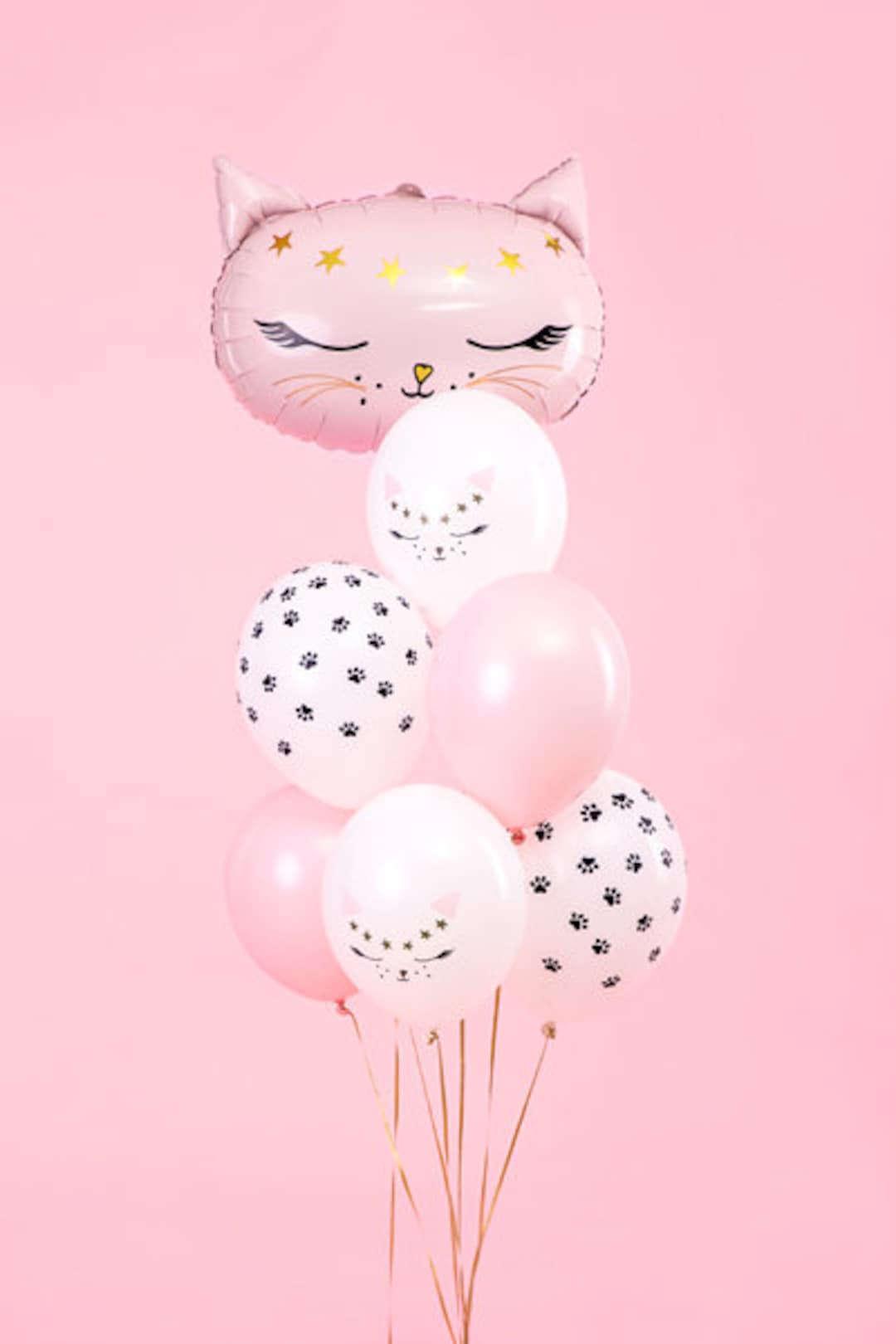 Pink Cat Balloons Kids Party Decorations Happy Birthday Magic Fun Gift ...
